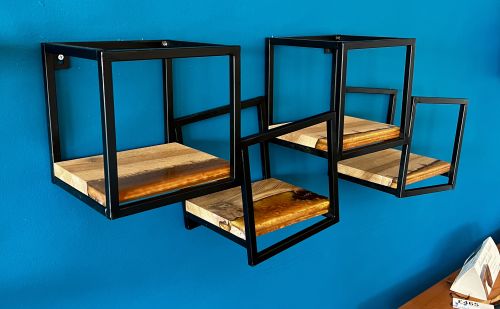 Marshbeck Tipping Wall Display with River Shelves | Marshbeck