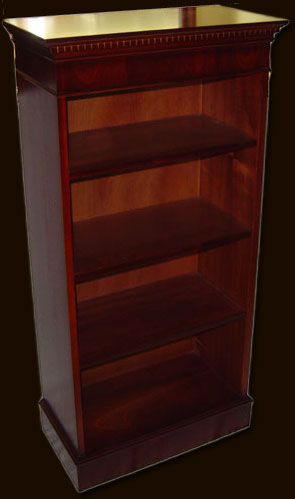 Marshbeck Antique Reproduction 4x2 Open Bookcase | Marshbeck