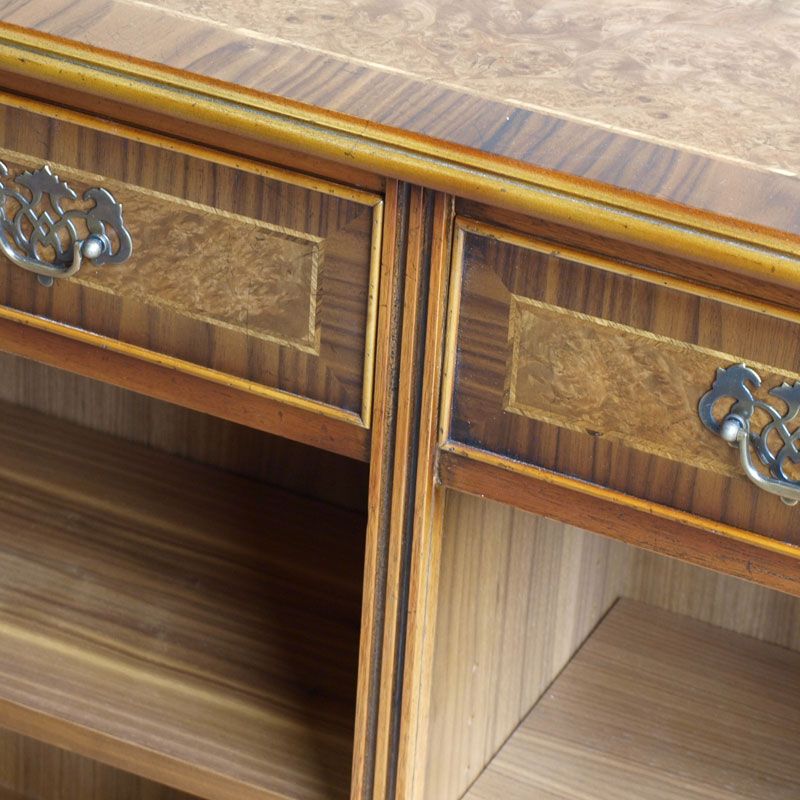 Marshbeck Antique Reproduction 3 Drawer Open Bookcase | Marshbeck